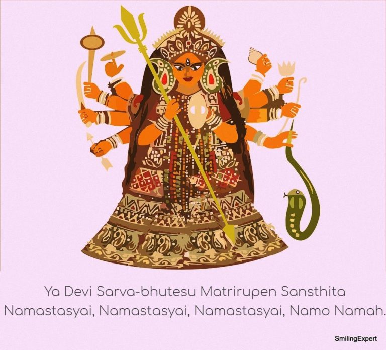 Maa Durga Shlokas with Hindi Meaning - Smiling Expert